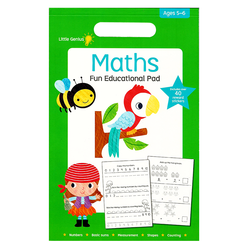 Learning is Fun. LITTLE GENIUS FUN EDUCATIONAL PAD-MATHS