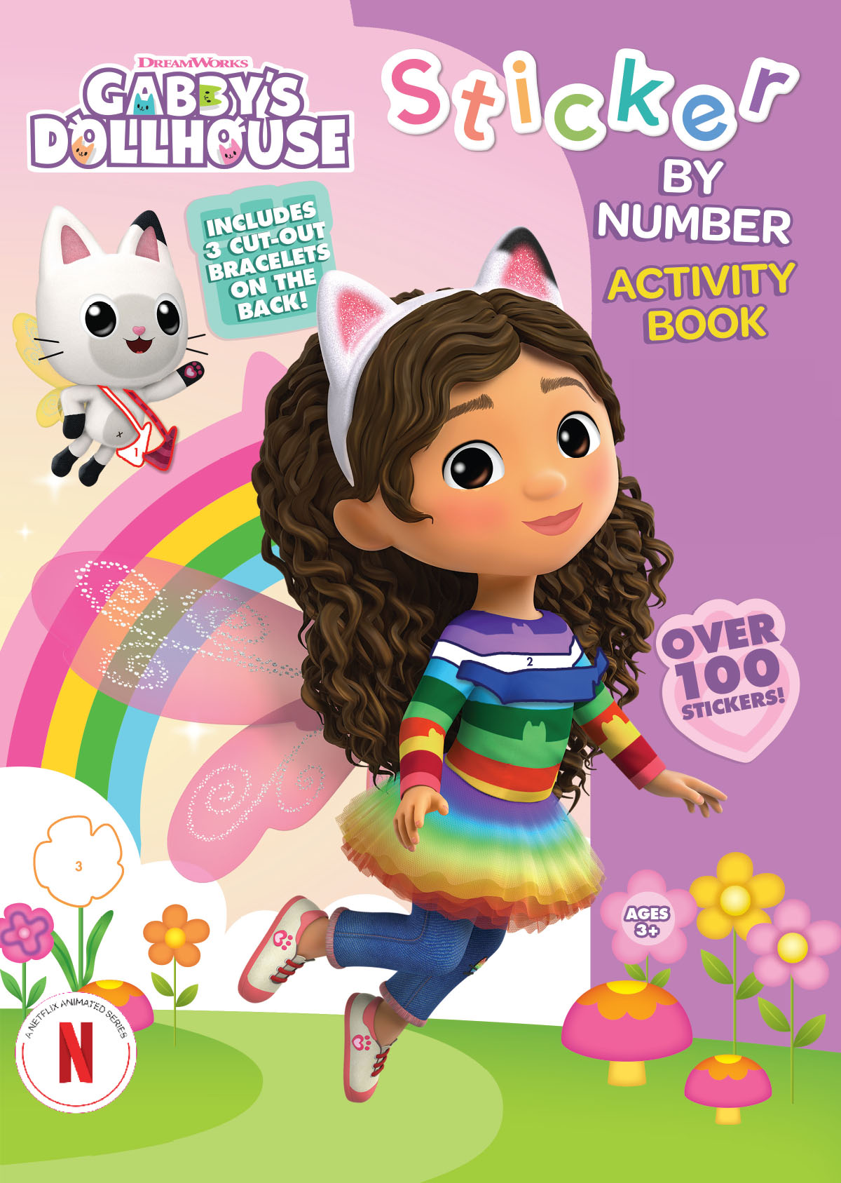 Learning is Fun. GABBY'S DOLLHOUSE STICKER BY NUMBER ACTIVITY BOOK