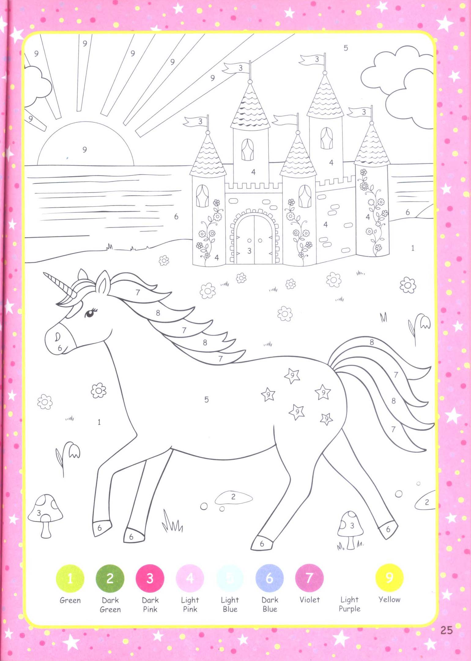 Learning is Fun. UNICORN MAGIC COLOR BY NUMBER