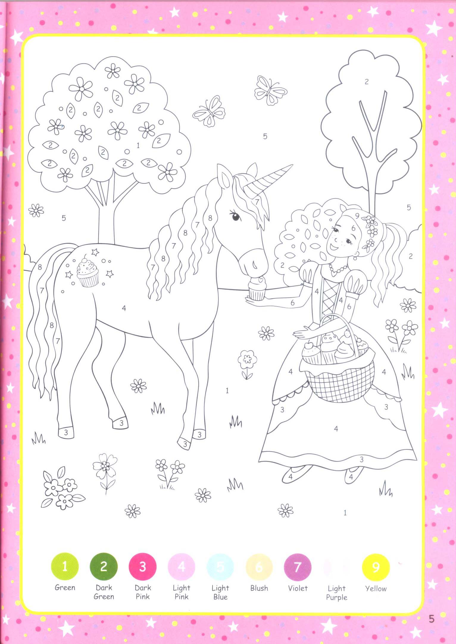 Learning is Fun. UNICORN MAGIC COLOR BY NUMBER