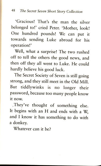 Learning is Fun. BLYTON THE SECRET SEVEN SHORT STORY COLLECTION